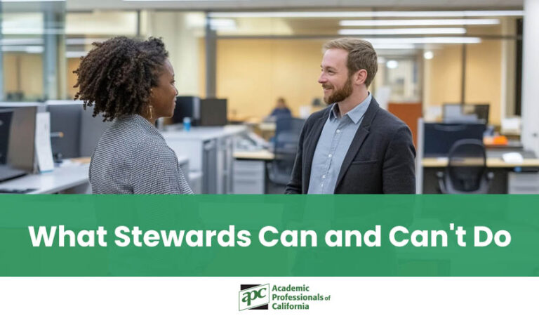 What Stewards Can and Can't Do - APC