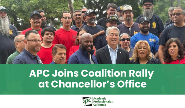 APC Joins Coalition Rally at Chancellor’s Office - APC